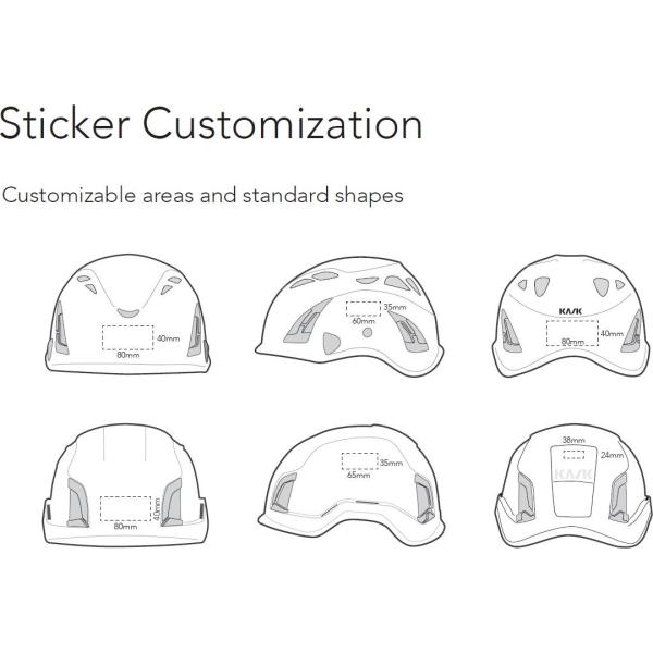 Custom tarra 1-värinen Kask Kypäriin 100kpl:n erissä | Safety